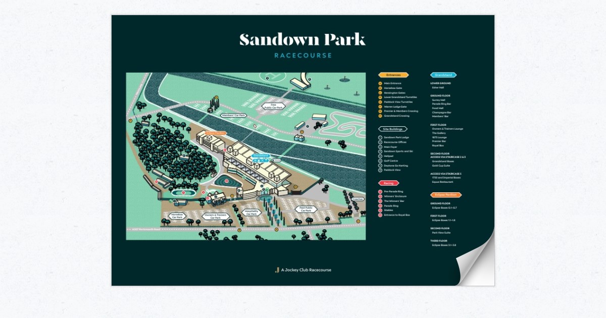Sandown Park Racecourse Map