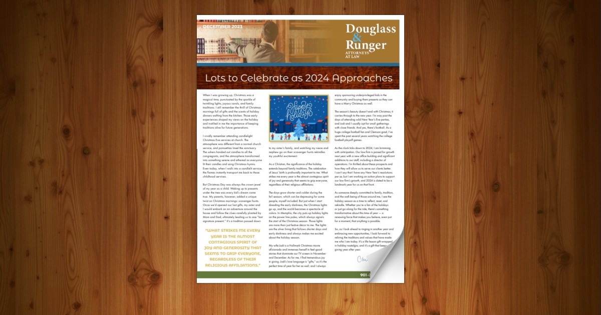 Douglass & Runger - December 2023