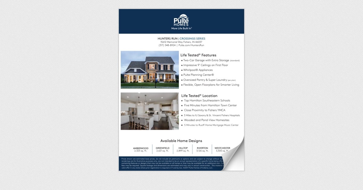 Hunters Run by Pulte Homes - Crossings Series