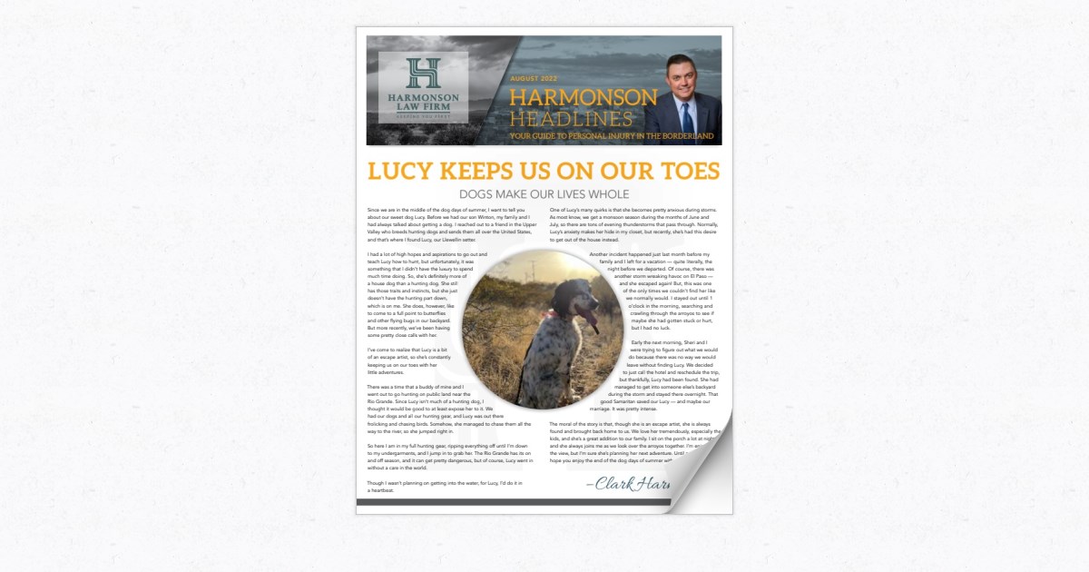 Harmonson Law Firm - August 2022