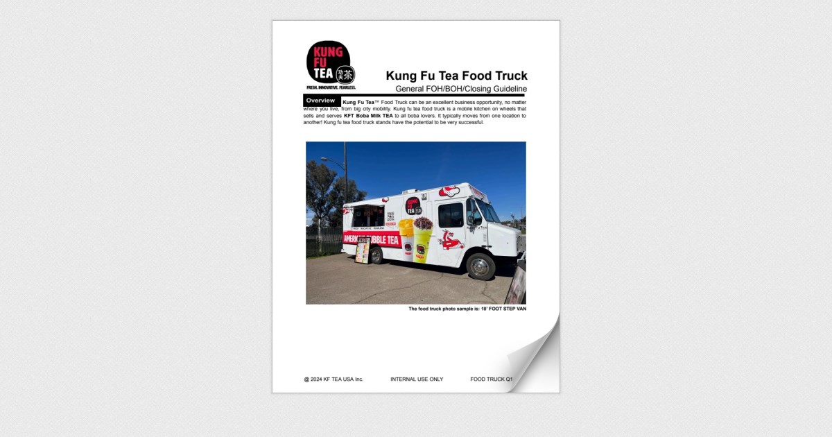 KFTea Food Truck 1.0v