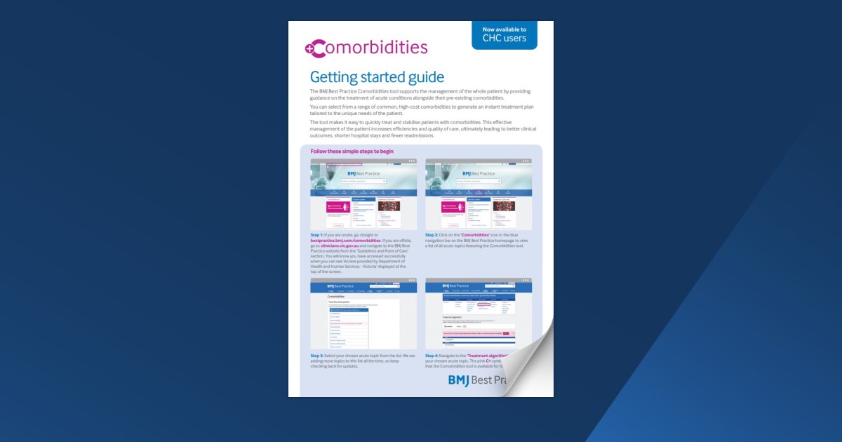 Comorbidities getting started guide CHC