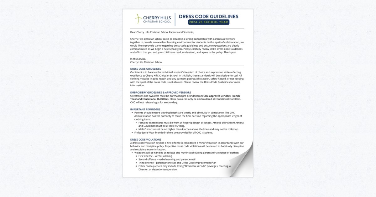 CHC Dress Code Guidelines_2024-2025