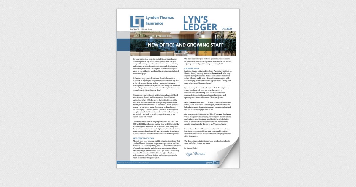 Lyndon Thomas - October 2021