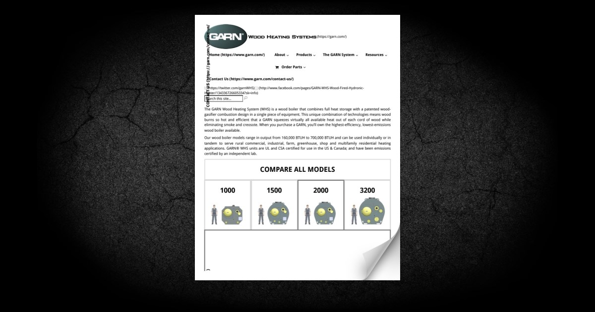 GARN® WHS | GN2000 Specs