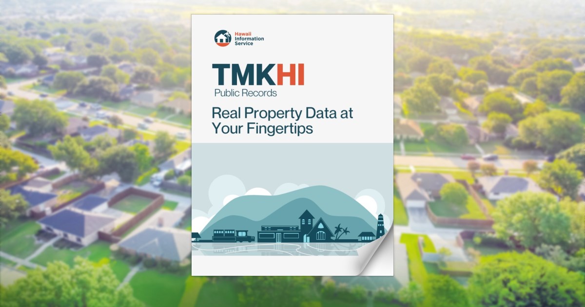 TMK Hawaii Public Records Real Property Data
