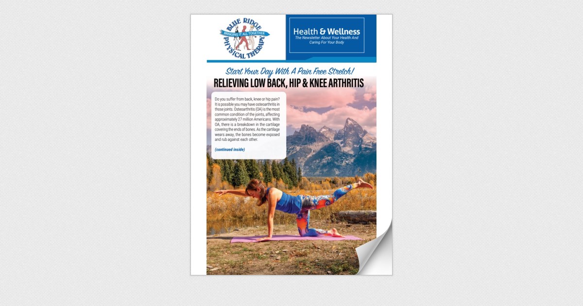 Blue Ridge: Relieving Low Back, Hip & Knee Arthritis