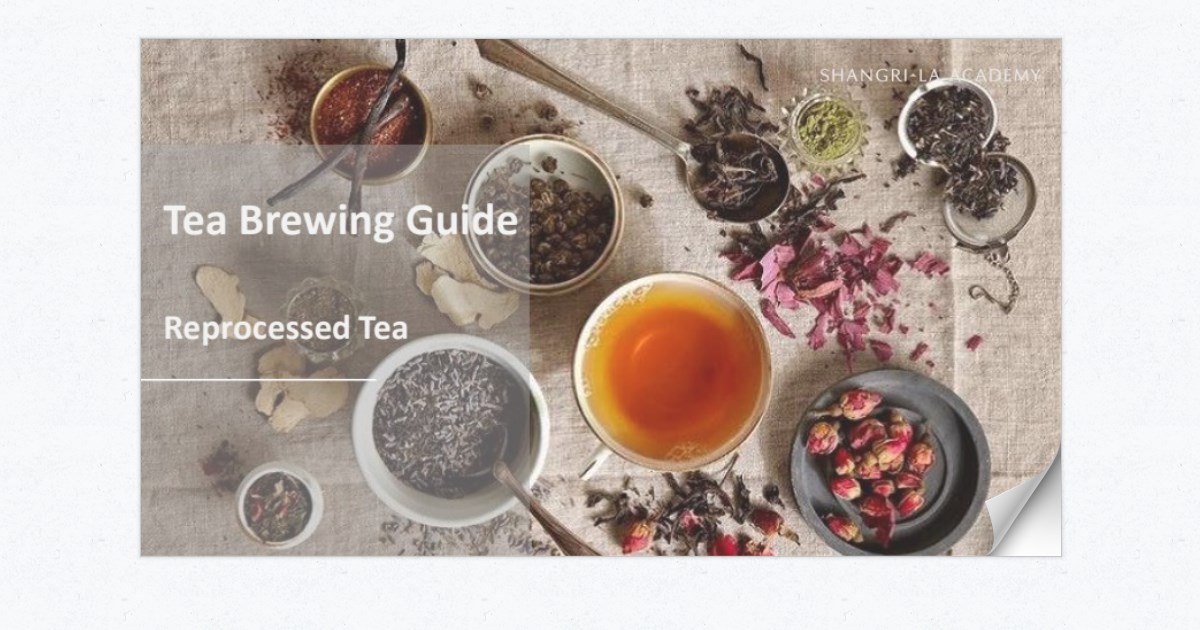 Tea Brewing Guide - Reprocessed Tea - Page 2
