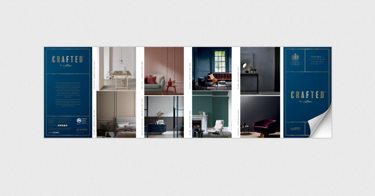 Crafted by Crown Colour Card