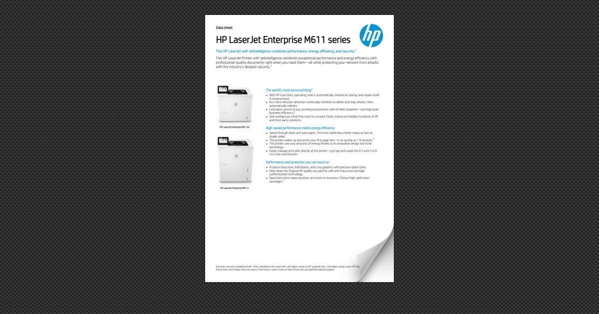 HP LJ M611_M612 Series