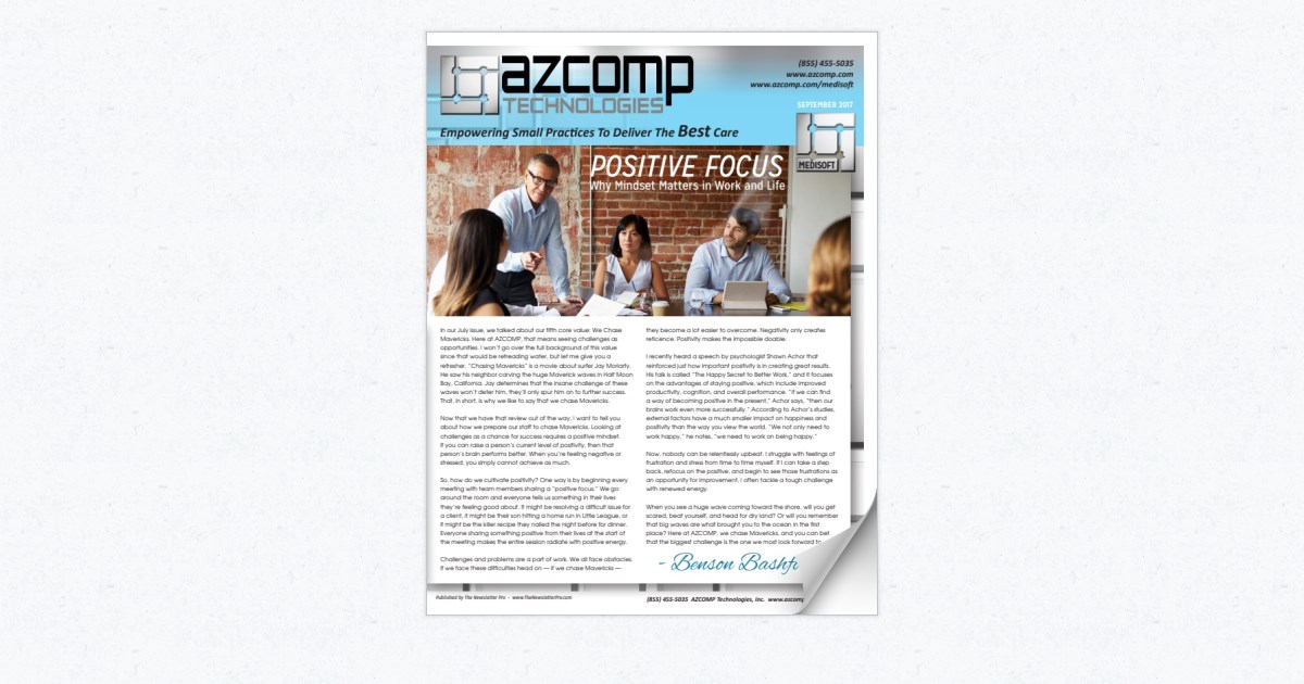 Azcomp Technologies Medisoft September 2017 - Page 2