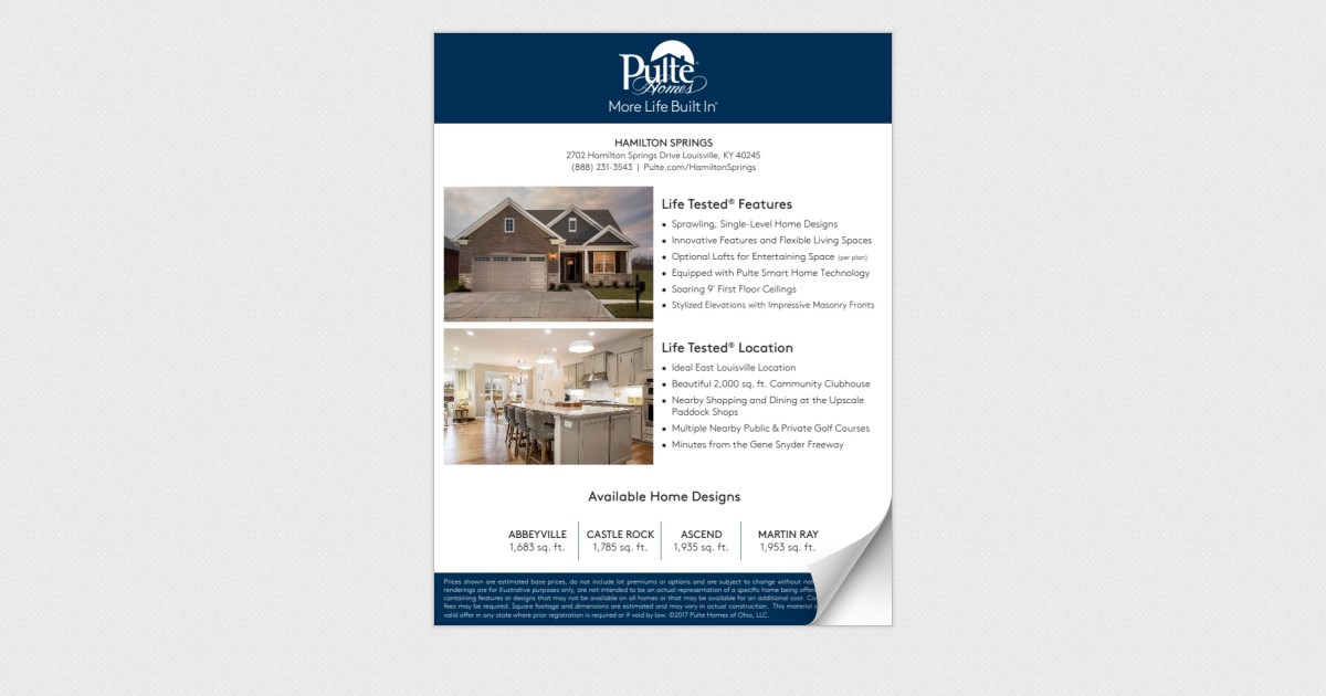 Hamilton Springs by Pulte Homes