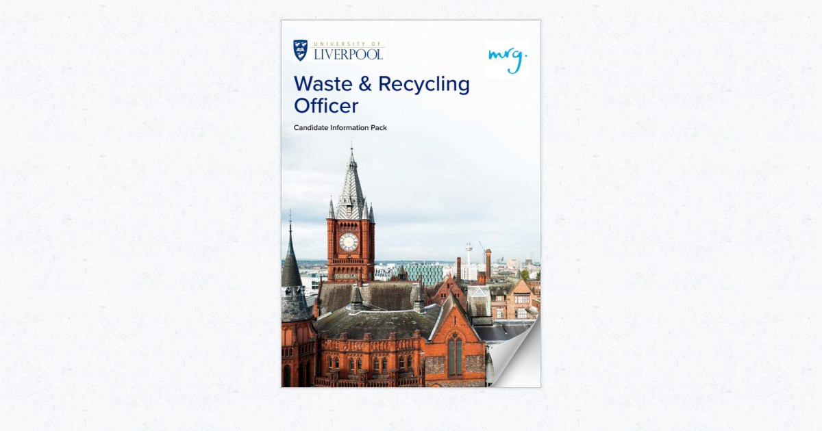 University Of Liverpool - Waste & Recycling Officer