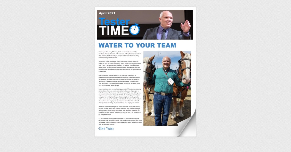 Jon Carson Consulting April 2021