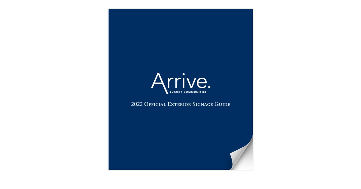 2022 Official Arrive Exterior Signage Guide - Page 46-47