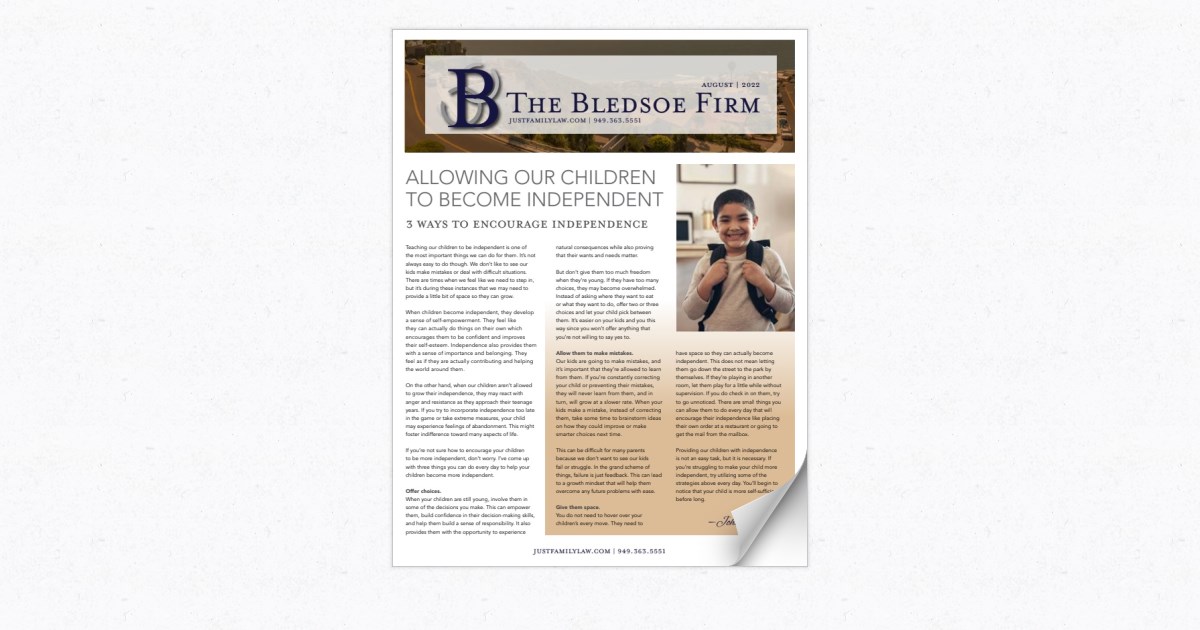 The Bledsoe Firm - August 2022