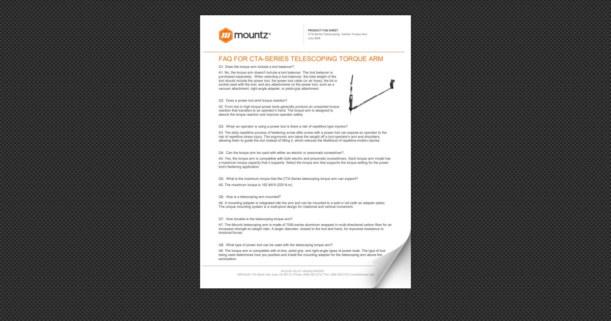 CTA Telescoping Arm FAQ