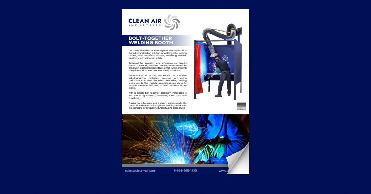 Bolt Together Welding Booth by Clean Air Industries - Page 4