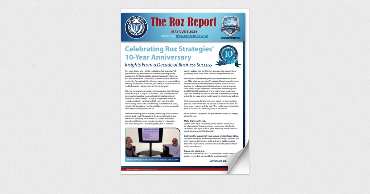 Roz Strategies - May/June 2024