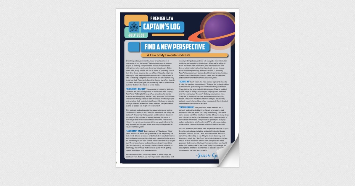 Premier Law Group - July 2020