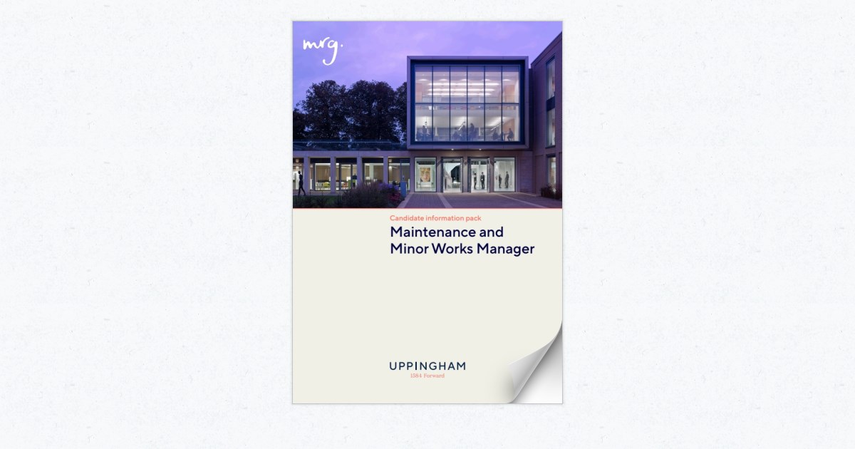 Uppingham - Maintenance & Minor Works Manager