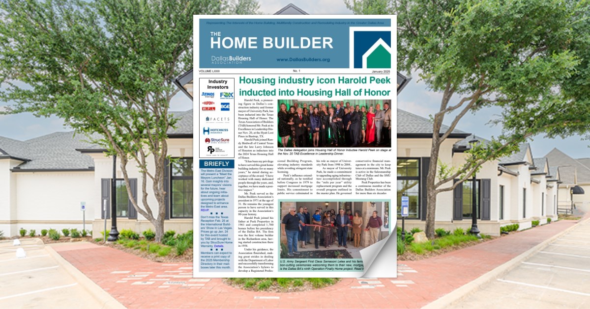 The Home Builder - January 2025