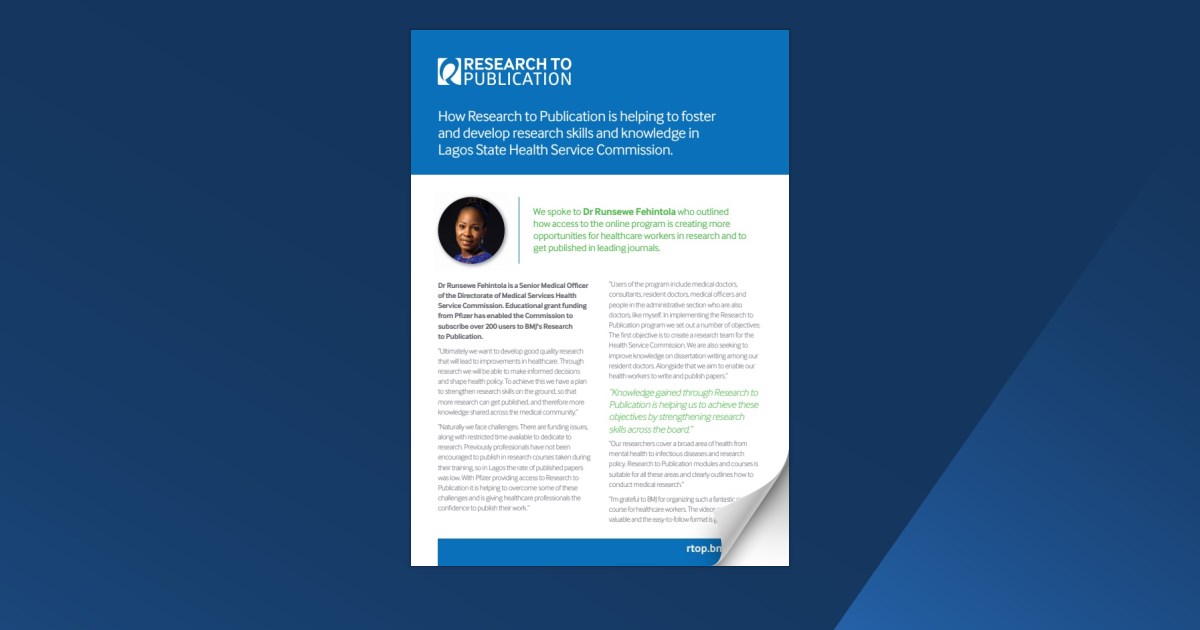 - Research to Publication Dr Runsewe Case Study - Page 2