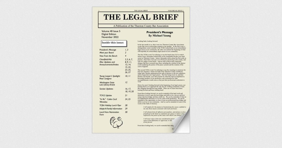November 2022 Legal Brief