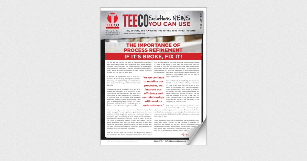 Teeco Solutions January 2018