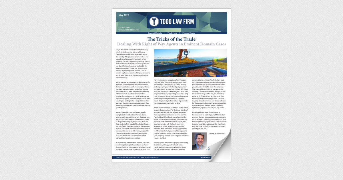 Todd Law Firm May 2019