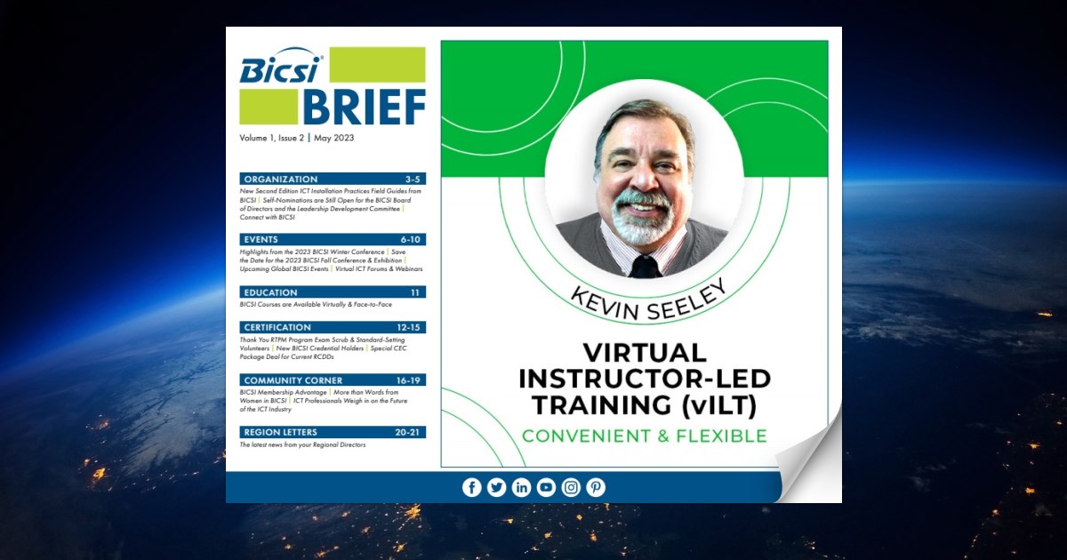 BICSI Brief Volume 1, Issue 2