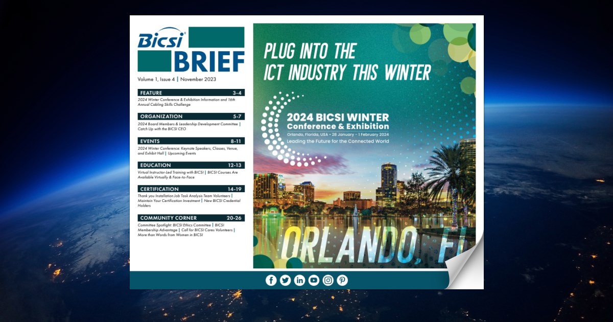 BICSI Brief Volume 1, Issue 4