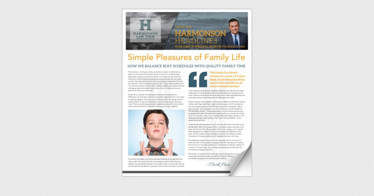 Harmonson Law Firm - August 2024
