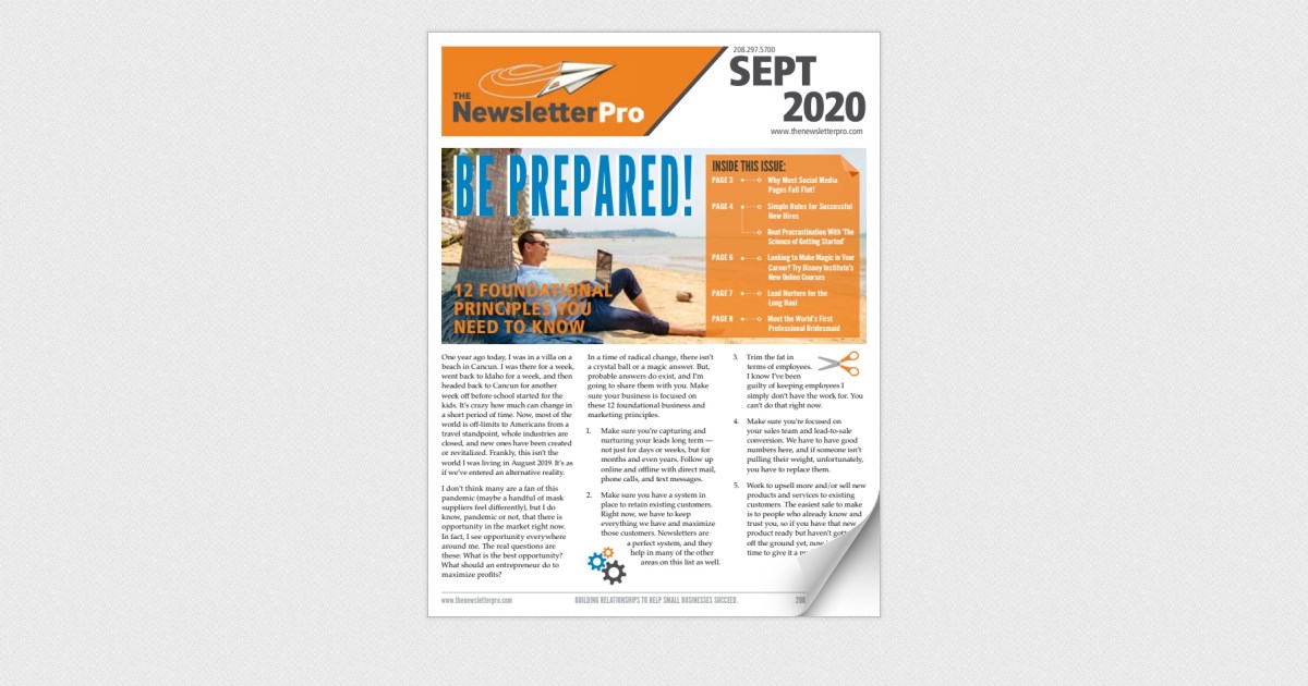 The Newsletter Pro - September 2020