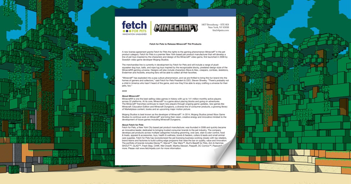 Minecraft - Fetch for Pets