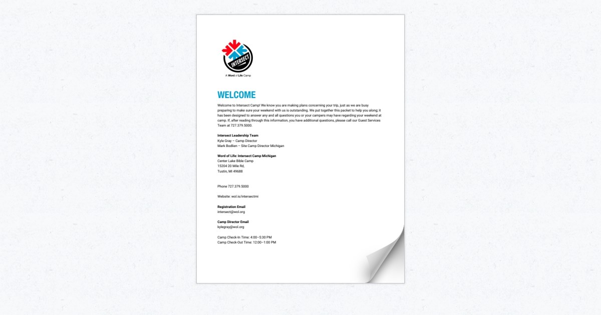 Intersect Michigan Info Packet 2026