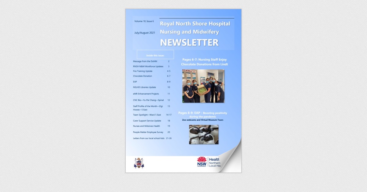 RNSH Nursing and Midwifery Newsletter September 2021