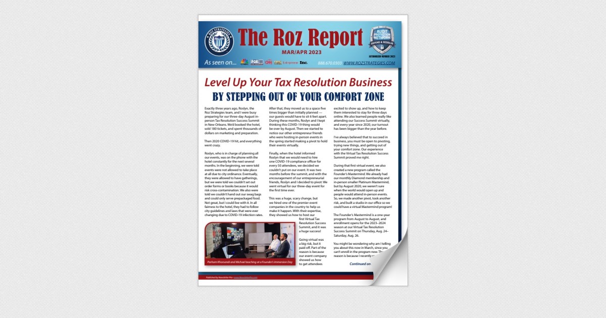 Roz Strategies - March/April 2023
