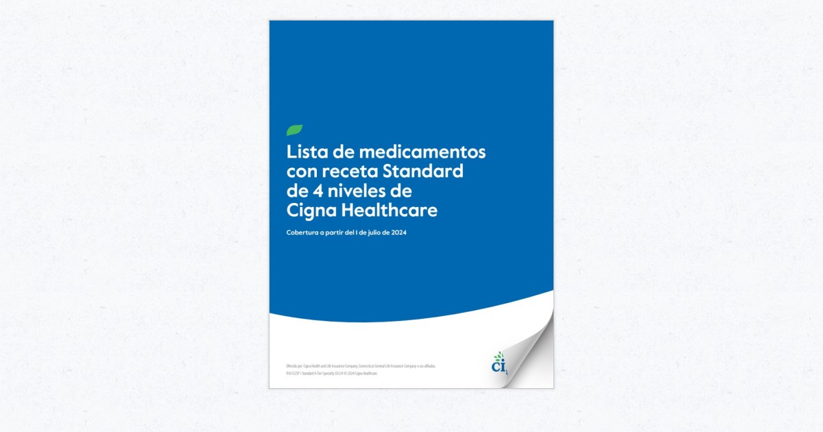 Cigna Standard 4-Tier Prescription Drug List - Spanish