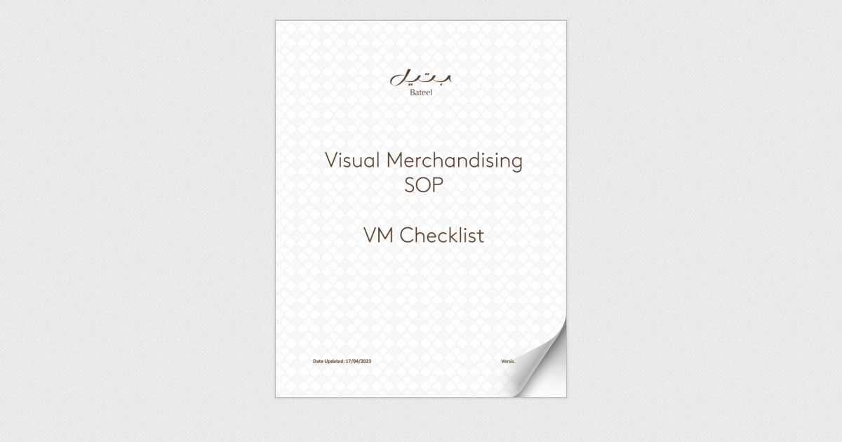 Merchandising Manual_VM Checklist