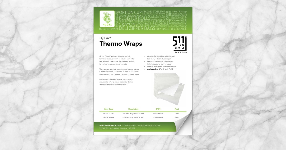 Hy Pax - Thermo Wraps