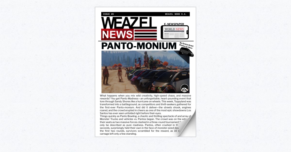 Weazel News Newspaper 6th Edition