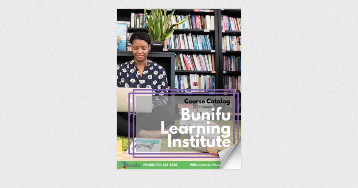 Bunifu Learning Institute Course Catalog