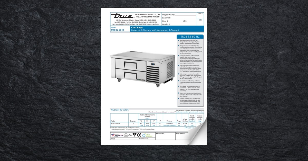 True_Chef Base_TRCB-52-HC