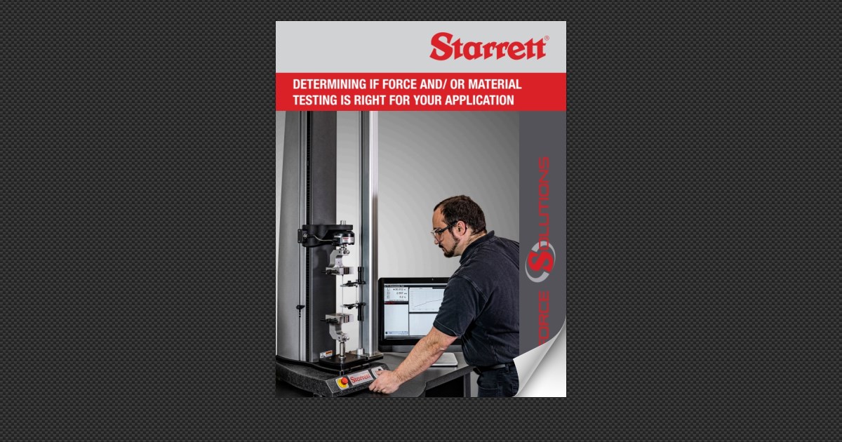 Starrett Force & Material Testing