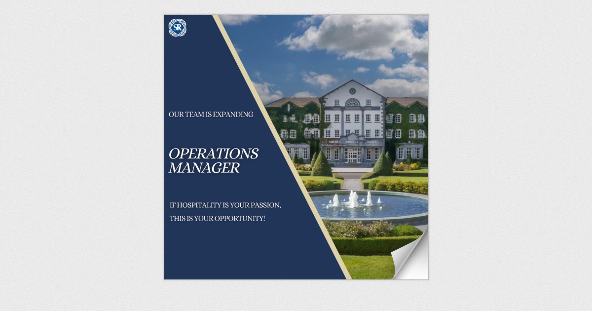 Operations Manager Advert