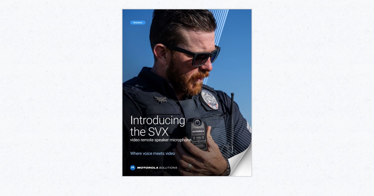 SVX: Video RSM & Body Camera for Law Enforcement