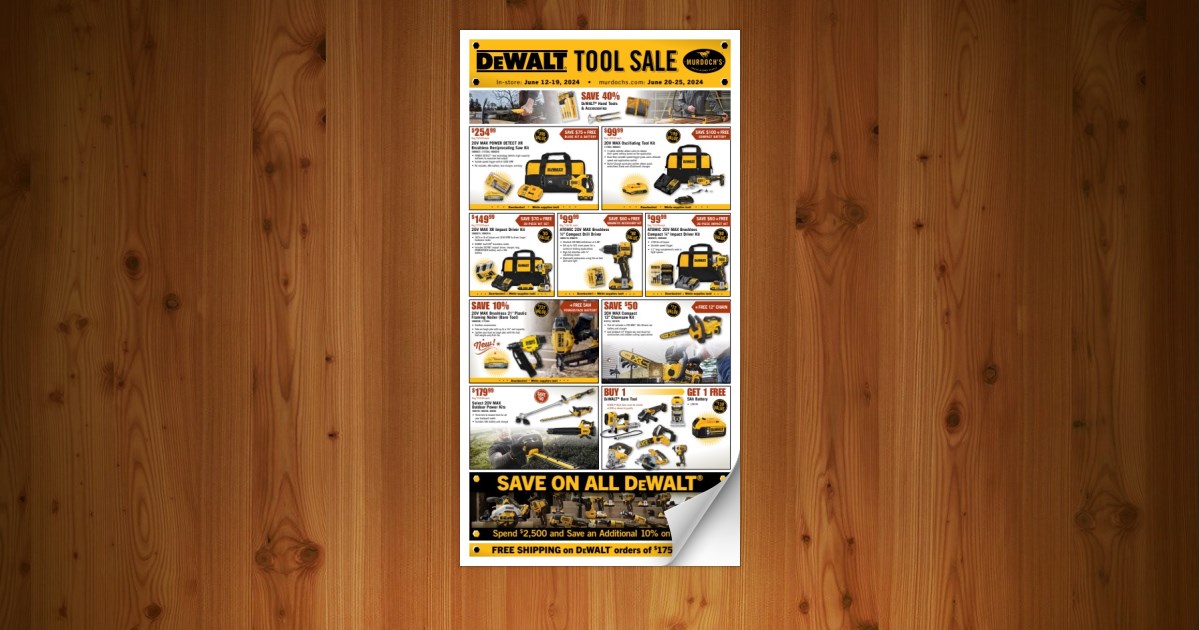 DEWALT Tool Sale