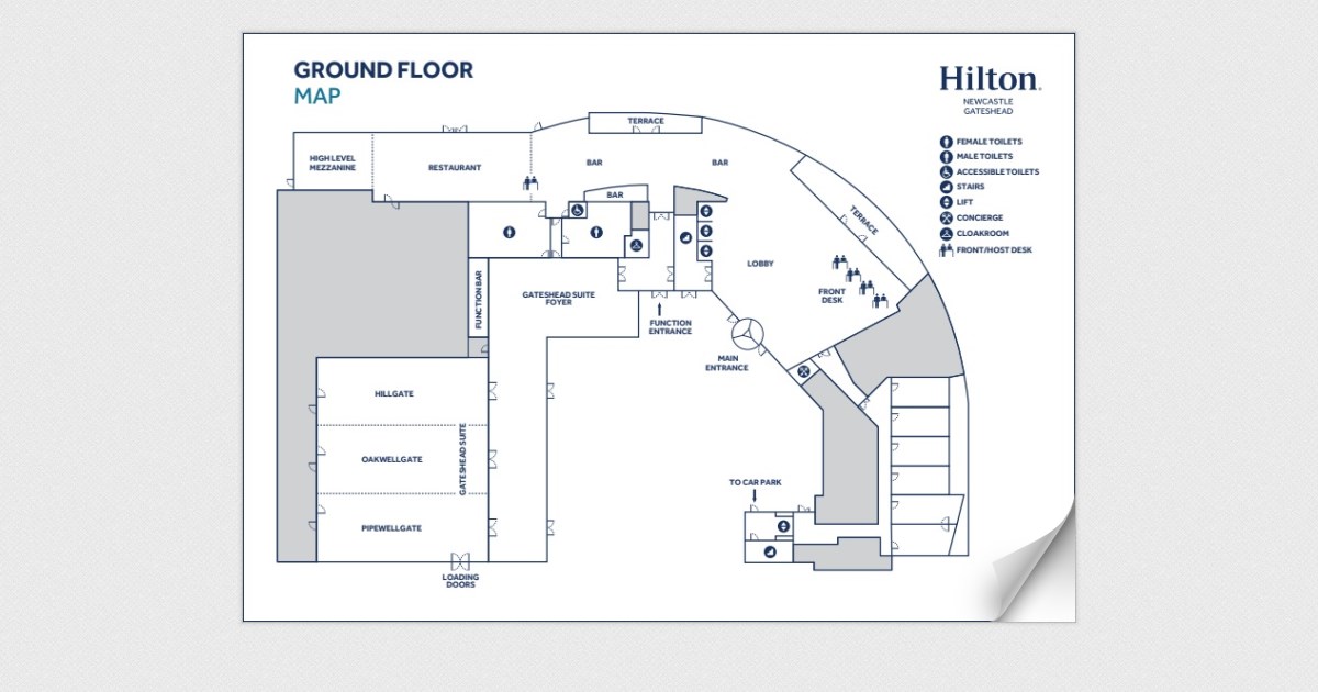 Hilton Newcastle Gateshead Floor Plans and Capacity Chart - Page 2