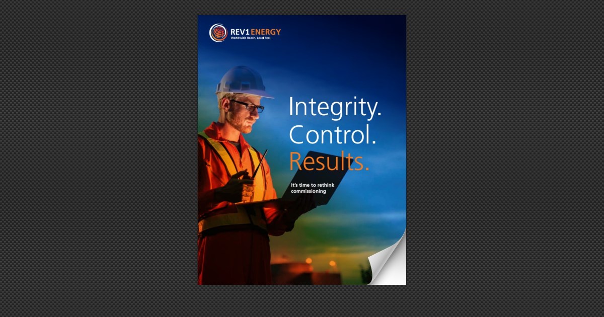 Rev1 Energy Technology Driven Commissioning Services